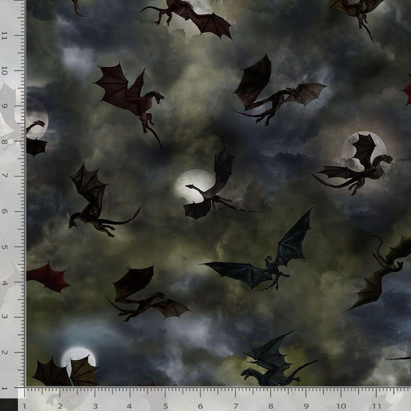 Dragon Fabric - Etsy