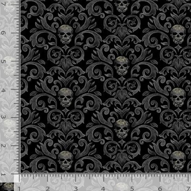 Skull Damask - Etsy