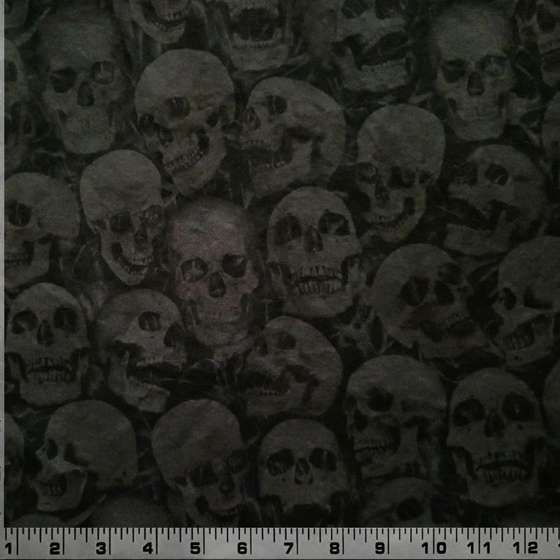 Skull Fabric - Etsy
