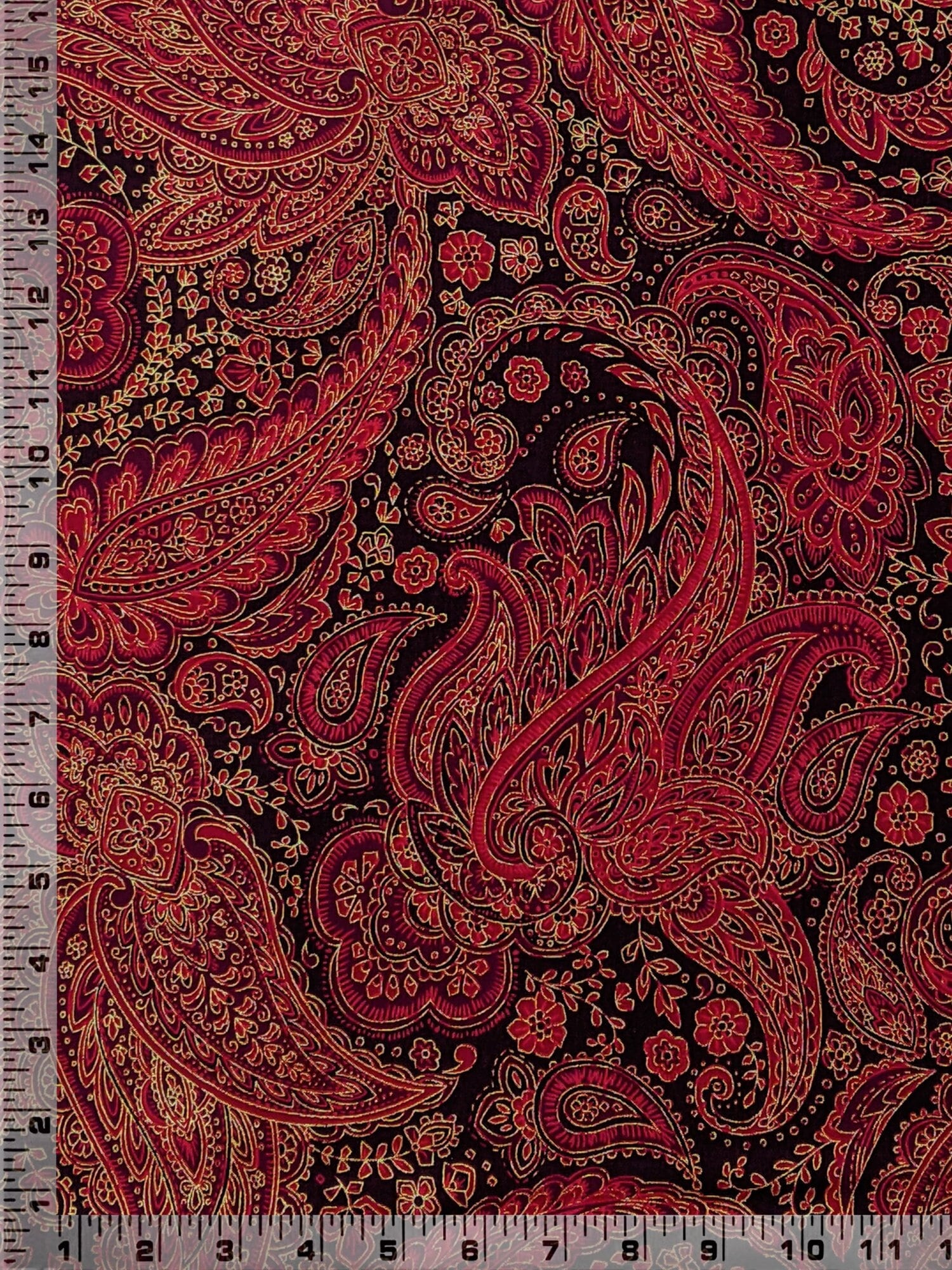 Red And Black Paisley Pattern