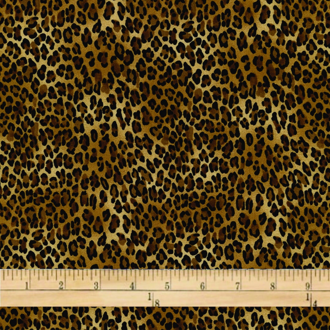 Leopard Print Fabric, Leopard Fabric, Fabric by the Half Yard - Etsy
