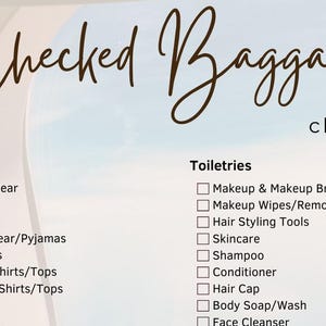 Ultimate Travel Packing Checklist Carry on & Checked Baggage Lists ...