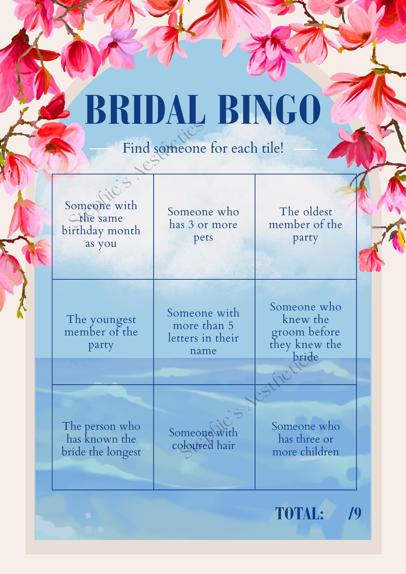 7-pack MAMMA MIA! Bridal Shower Games Bundle, Aesthetic Greek-inspired ...