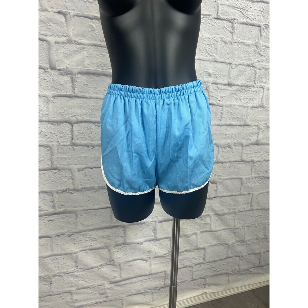 Vintage 1970s Men's Short High Rise Blue White Line RN 30775 Size M 32 ...