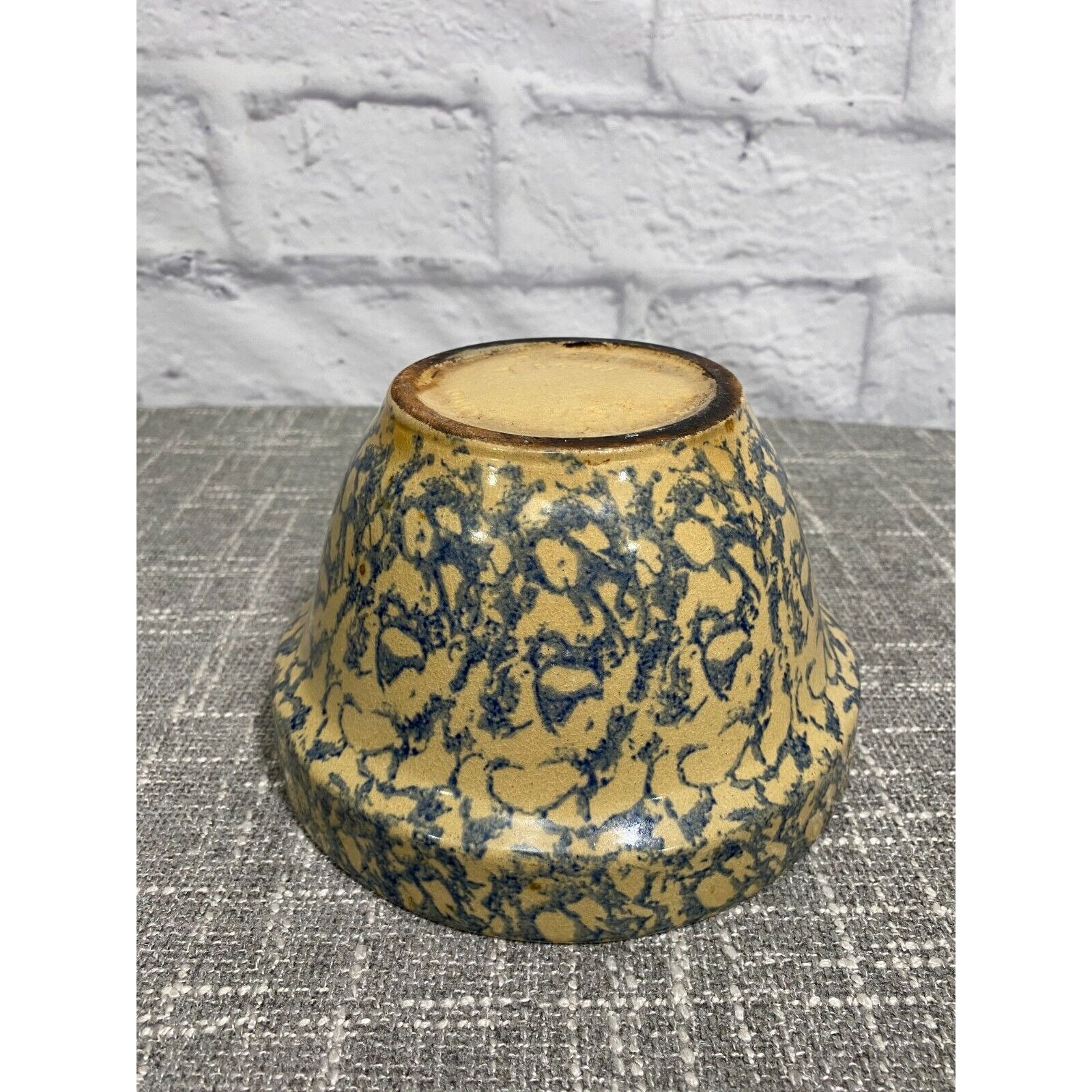 Vintage Robinson Ransbottom Pottery Blue Spongeware Mixing - Etsy