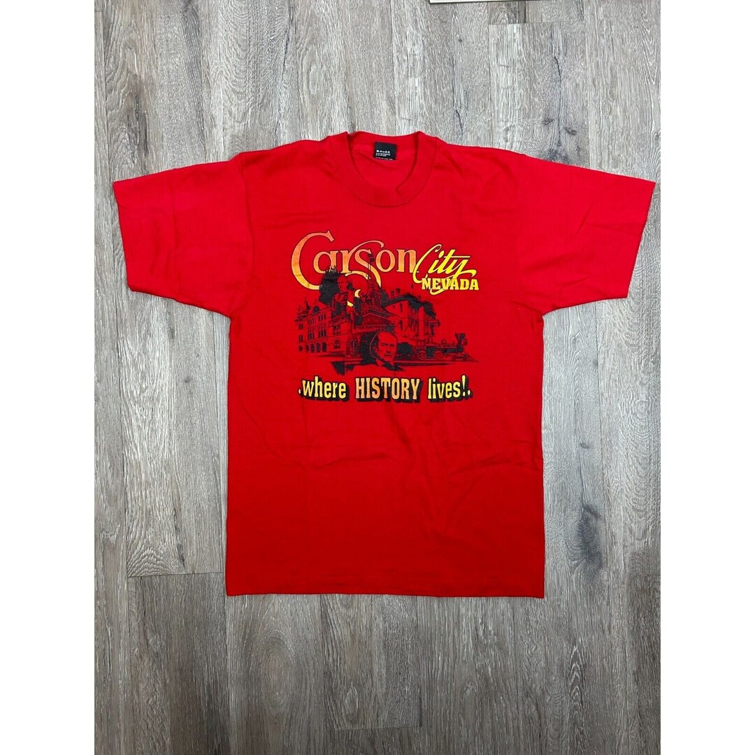 Screen Stars Best Red Carson City Nevada Round Neck Short - Etsy