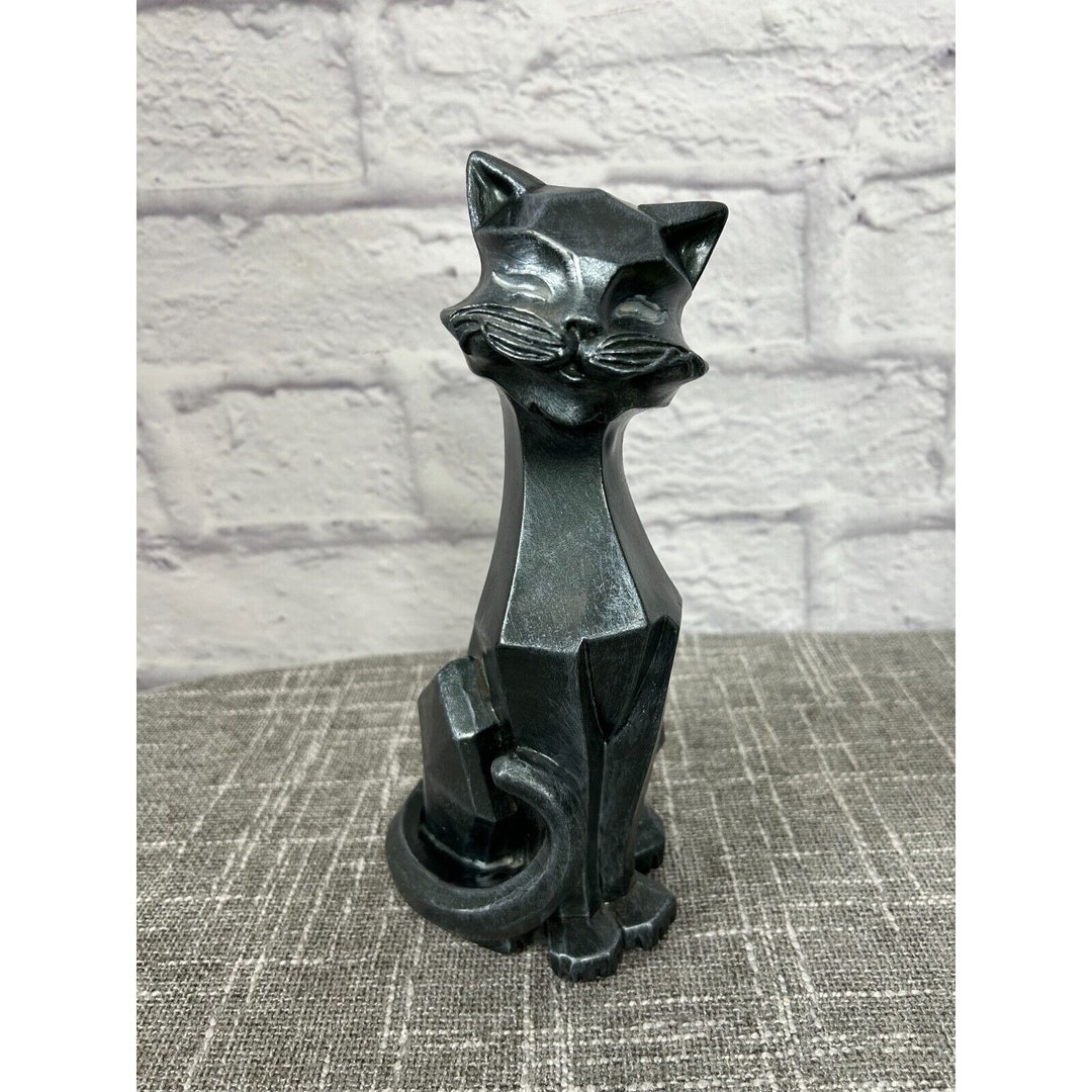 Universal Statuary Corp. Cubist Black Siamese Cat Statue - Etsy