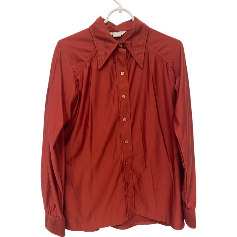 Rust Blouse - Etsy