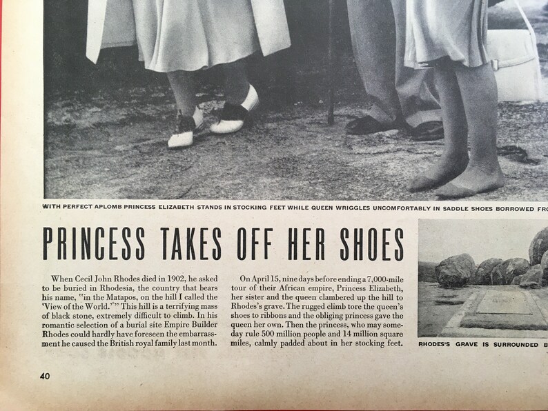 Queen Elizabeth II Candid Photo the Princess Takes off Her - Etsy