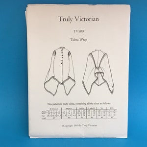 Victorian Cape Sewing Pattern, Uncut, All Sizes - Etsy