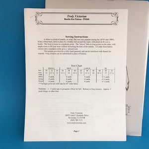 Victorian Cape Sewing Pattern, Uncut, All Sizes - Etsy