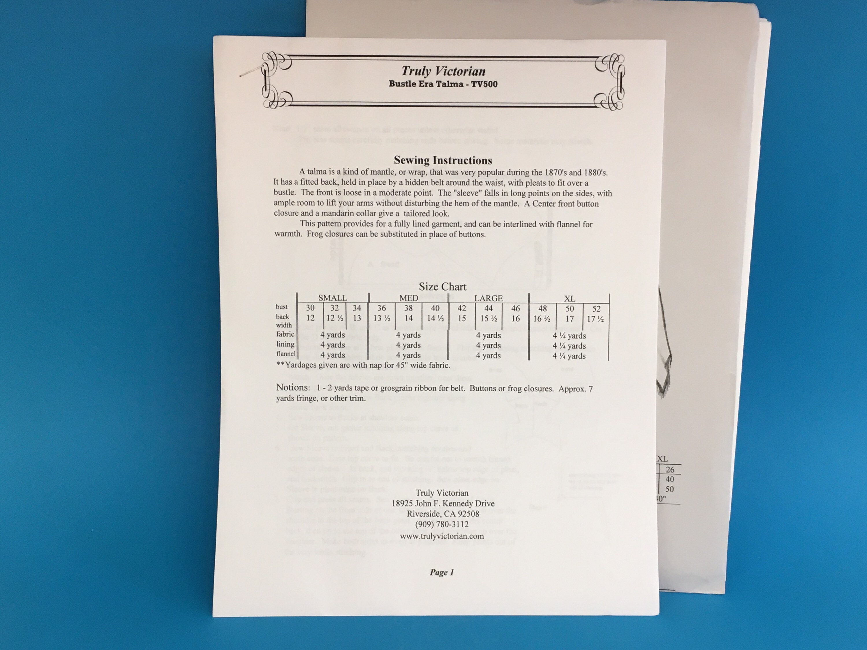 Victorian Cape Sewing Pattern, Uncut, All Sizes - Etsy