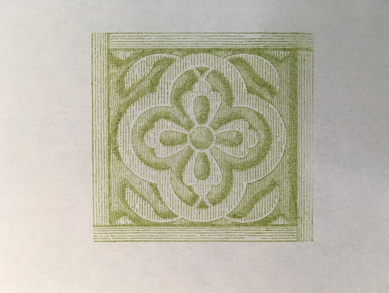 Medieval Design Rubber Stamp Quatrefoil Engraved Relief Effect - Etsy
