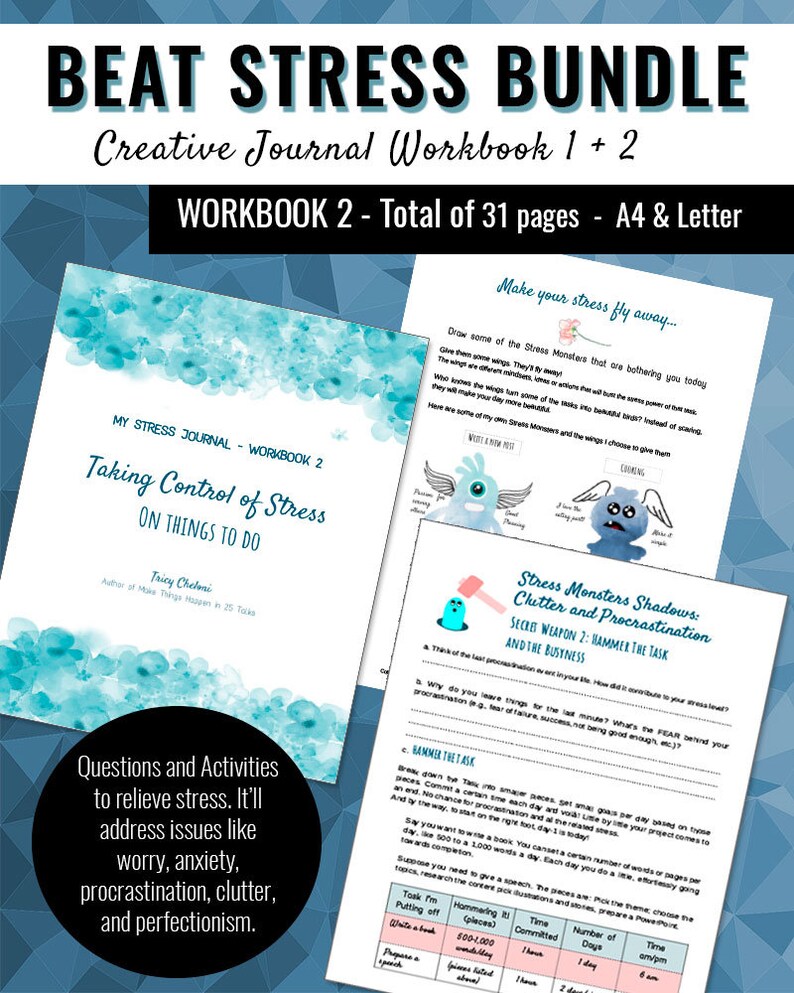 Creative Journal |printable |mental Health Journal |stress Relief ...
