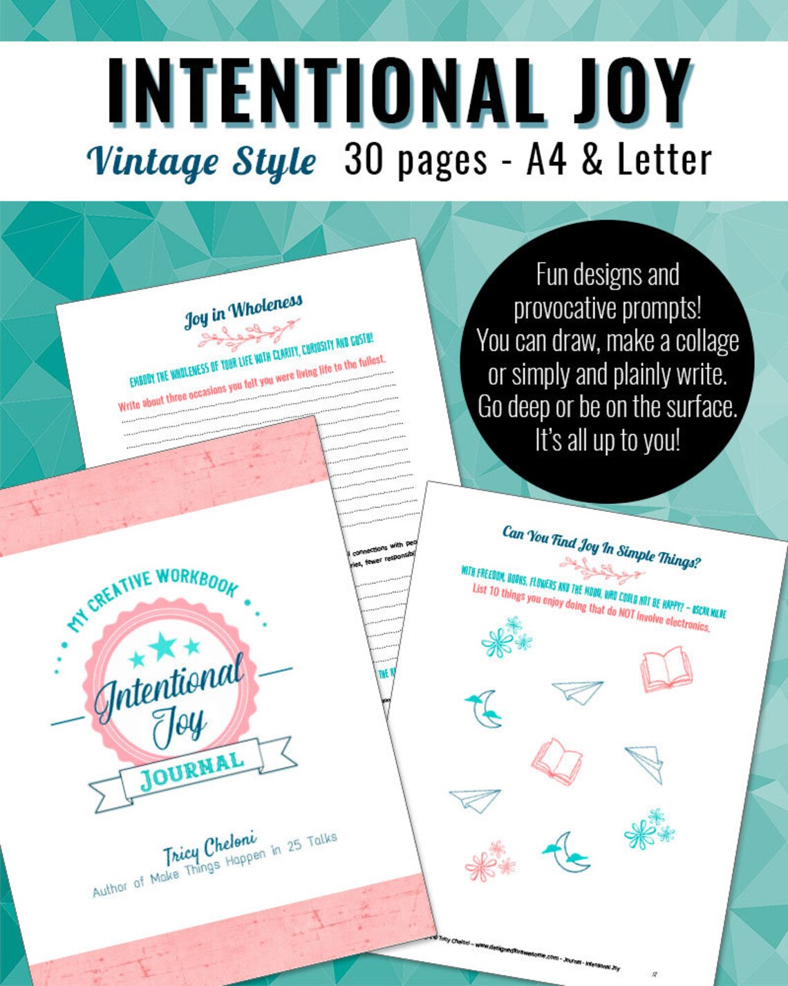 Joy Printable Journal |printable Binder | Journal Prompts| Mindfulness ...