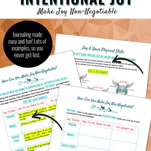 Printable Journal Joy Journal Mental Health Mindfulness Minimalism ...