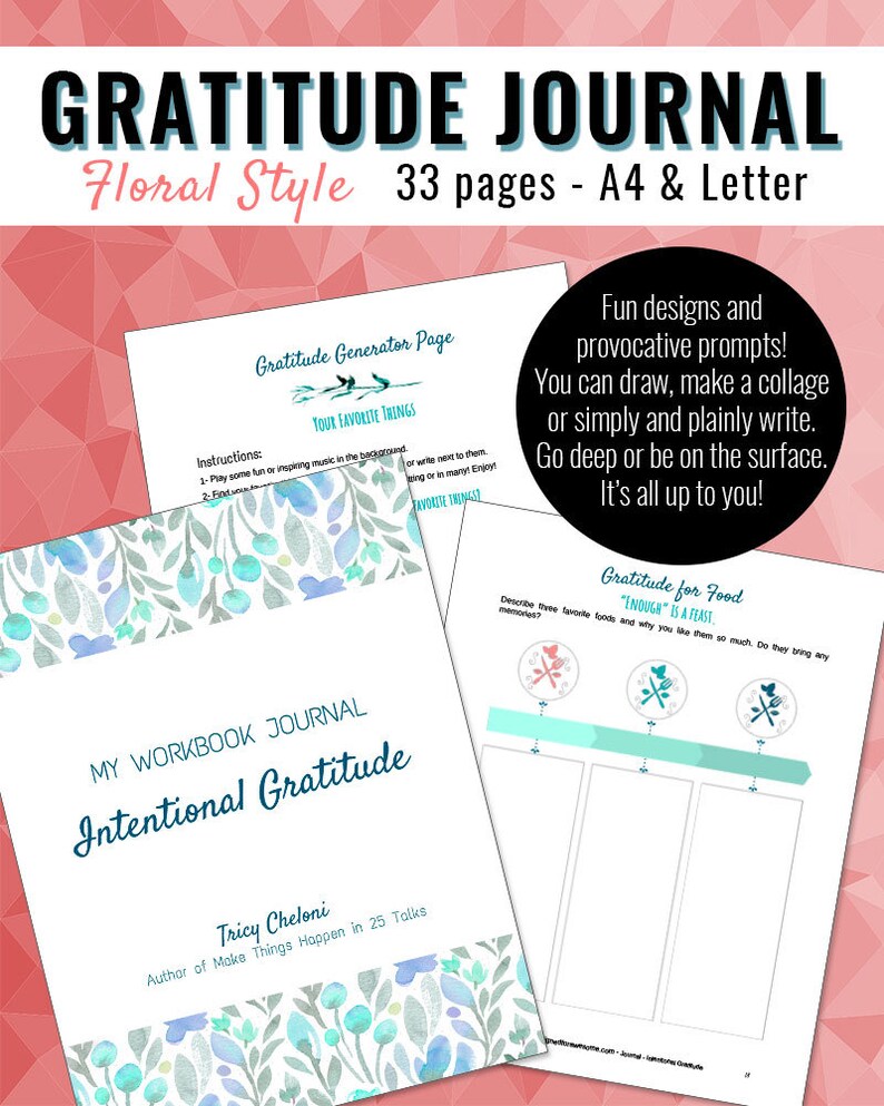 Printable Journal | Gratitude Journal |mental Health| Mindfulness Tool ...
