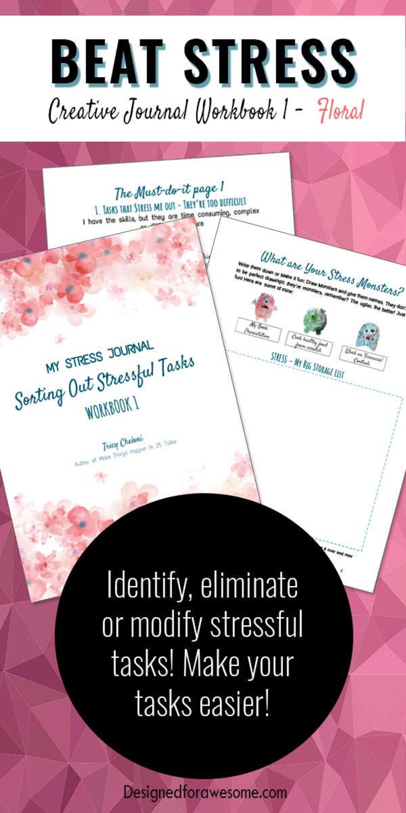 Printable Journal to Beat Stress Digital Journal Stress - Etsy