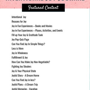 Joy Printable Journal |printable Binder | Journal Prompts| Mindfulness ...