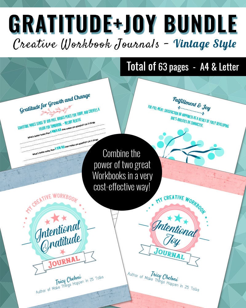 Gratitude Journal Bundle |wellness Journal | Prompts|journal Pages ...