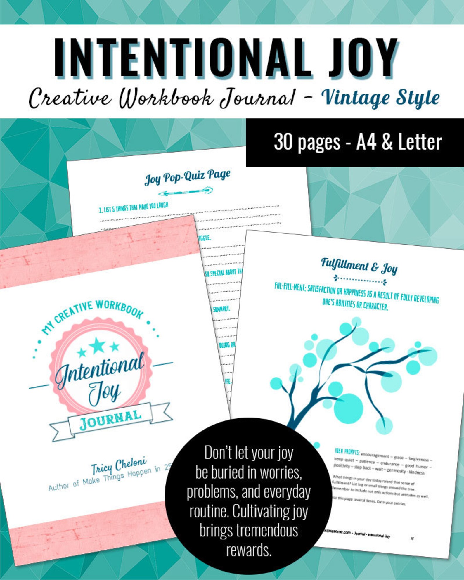 Joy Printable Journal |printable Binder | Journal Prompts| Mindfulness ...