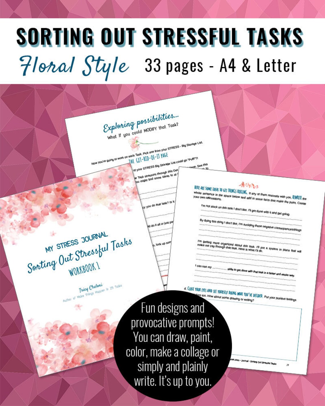 Printable Journal to Beat Stress | Digital Journal | Stress Management ...