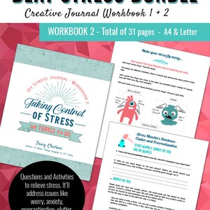 Stress Relief Journal creative Journal printable Journal mental Health ...