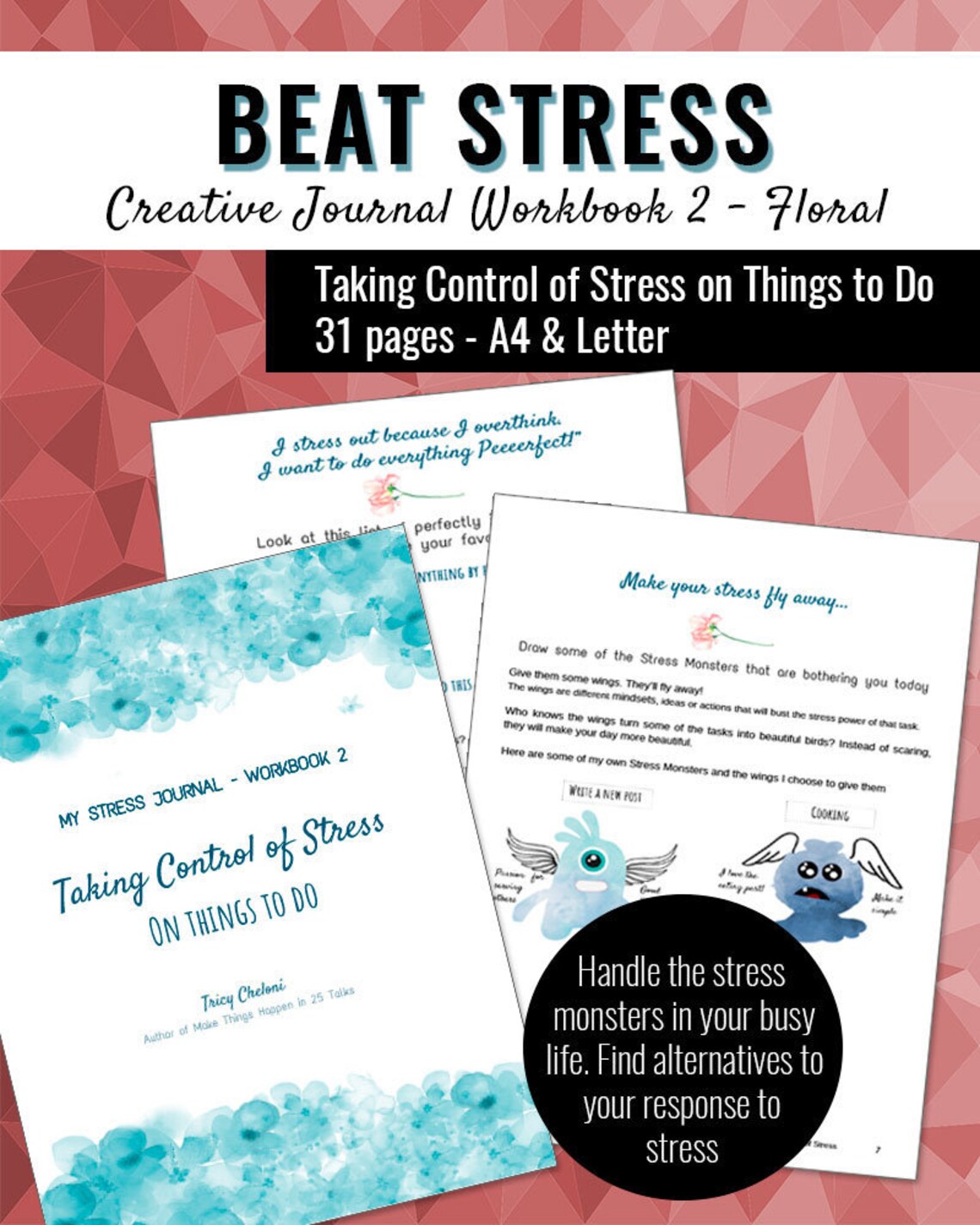 Printable Journal Stress Journal Self-care Tool Workbook - Etsy