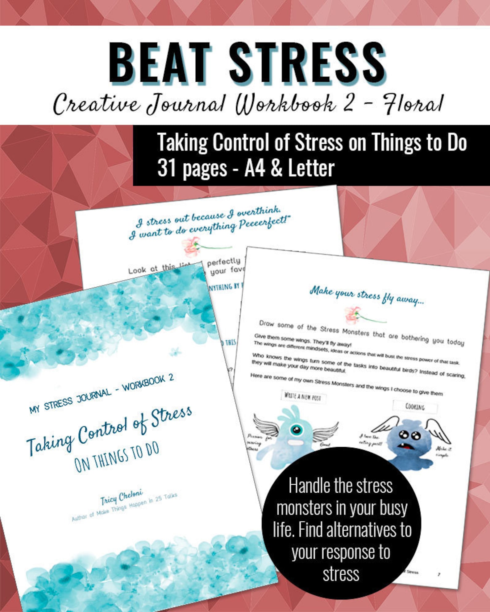 Printable Journal | Stress Journal | Self-care Tool | Workbook Journal ...