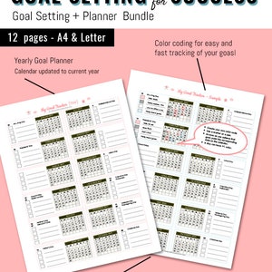 Goal Setting and Planner Bundle, Fast Goal Tracker, Printable Planner ...