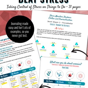 Printable Journal Stress Journal Self-care Tool Workbook Journal ...