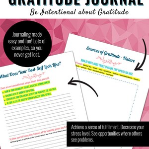 Gratitude Journal | Printable Journal | Mental Health | Mindful Living ...