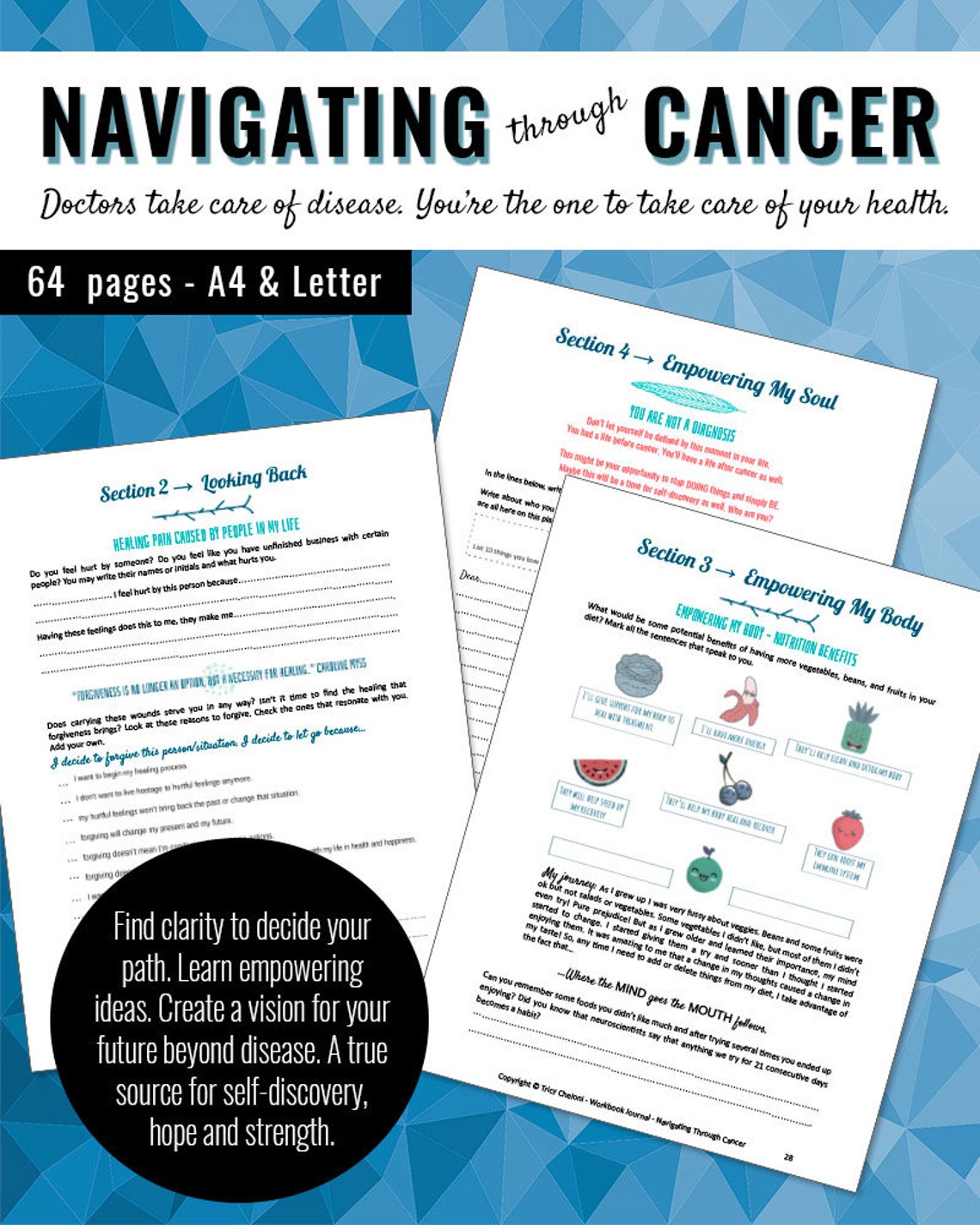 Fight Cancer Journal Printable Journal Inspirational - Etsy