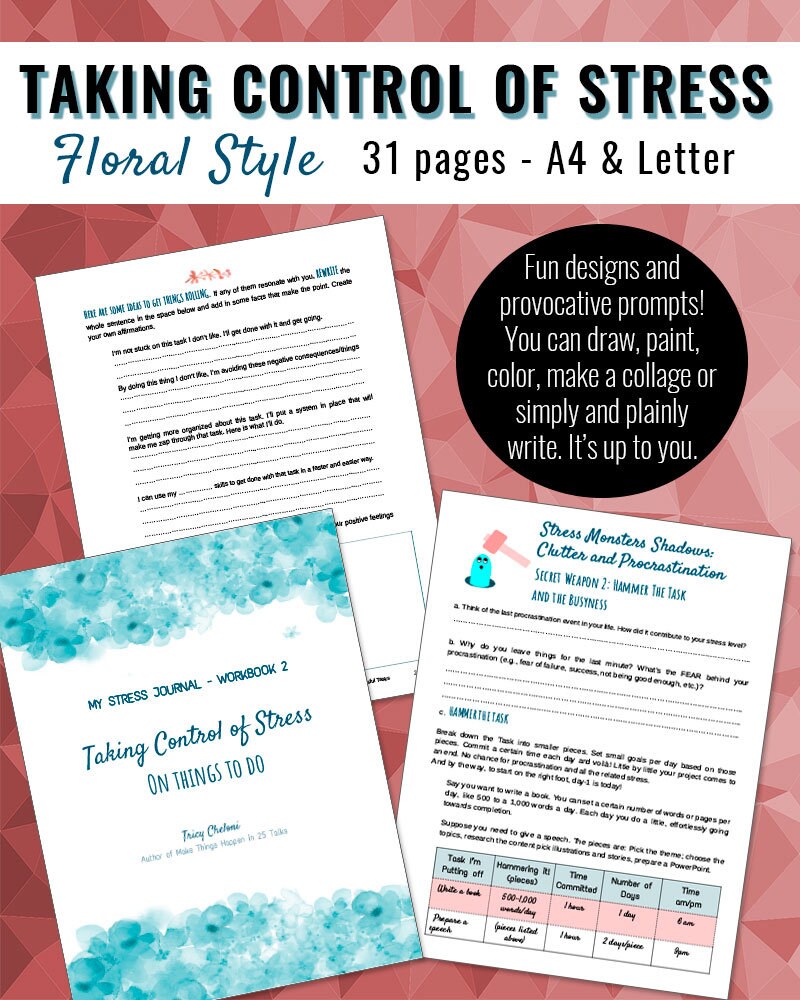 Printable Journal | Stress Journal | Self-care Tool | Workbook Journal ...