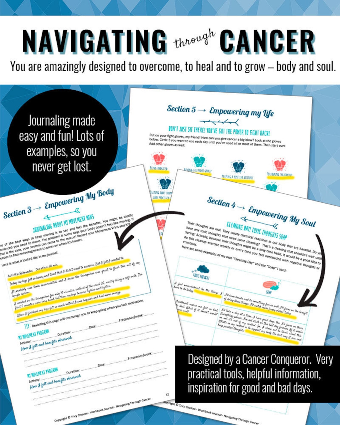 Fight Cancer Journal Printable Journal Inspirational Journal Cancer ...