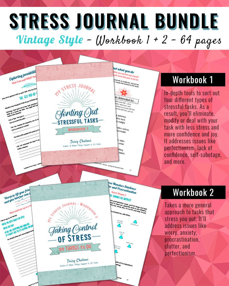 Stress Relief Journal |creative Journal |printable Journal |mental ...