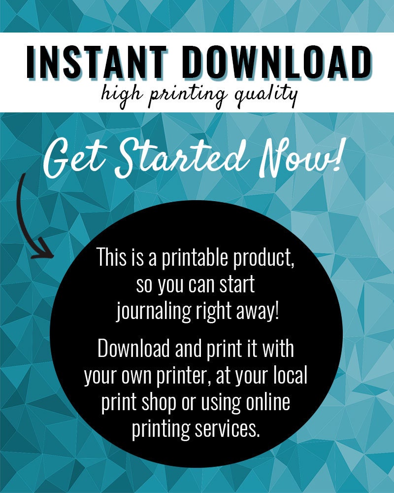 Digital Journal to Beat Stress | Printable Journal | Stress Management ...