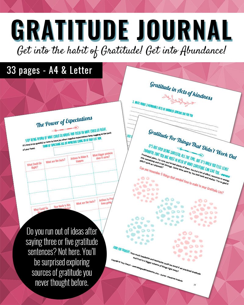 Gratitude Journal Printable Journal Mental Health Mindful Living ...