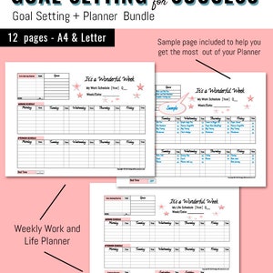 Goal Setting and Planner Bundle, Fast Goal Tracker, Printable Planner ...