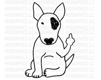 Bull terrier dxf | Etsy