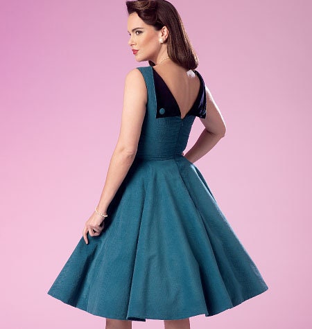 Butterick B6094 / Simplicity S9286 Gertie Retro Misses' Fold-back ...