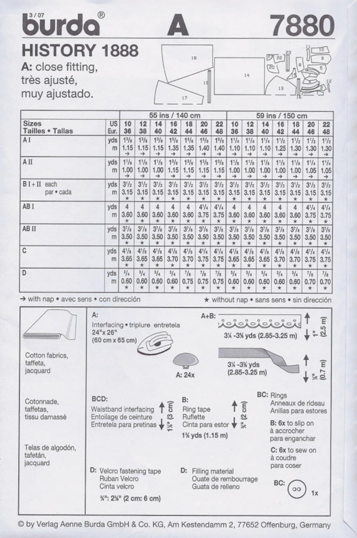 Burda 7880 Scarce OOP Misses C1888 Victorian/steampunk Dress - Etsy