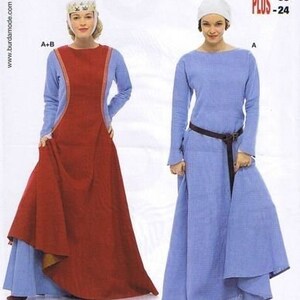 Burda 7977 Misses Medieval Ladies Costume Sewing Pattern all Sizes US ...