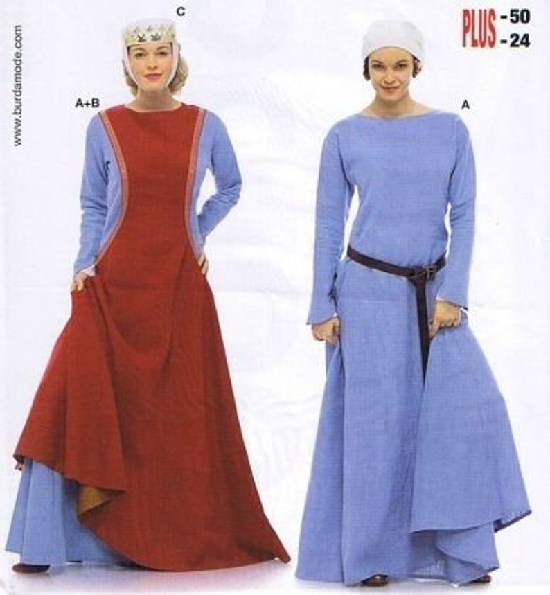 Burda 7977 Misses Medieval Ladies Costume Sewing Pattern all | Etsy