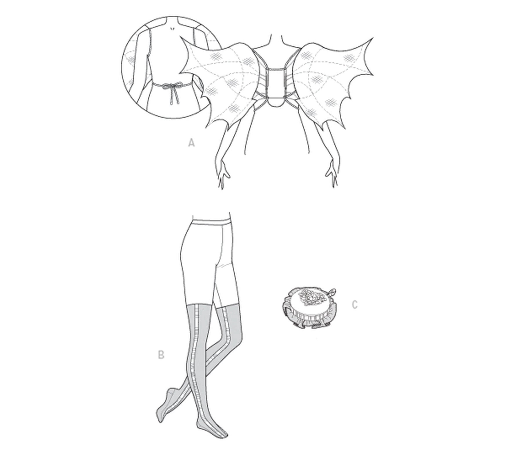 COSPLAY by Mccall's Oop M2104 ALA GLOW Fairy/pixie Wings | Etsy