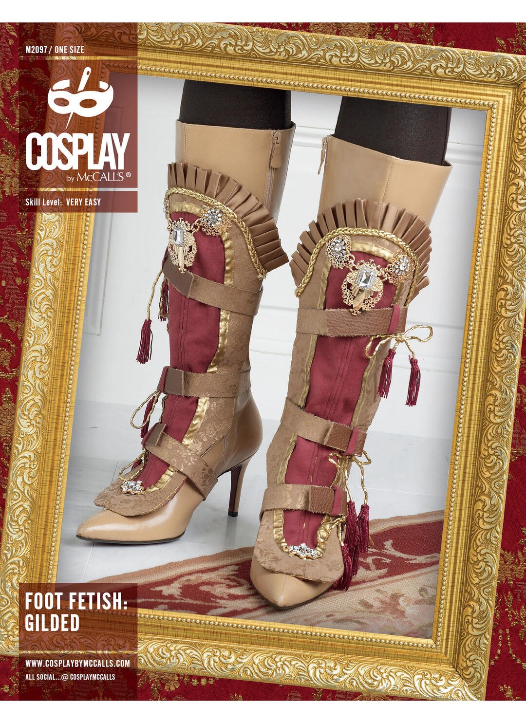 COSPLAY by Mccall's Oop M2097 FOOT FETISH: Gilded Boot Covers for ...