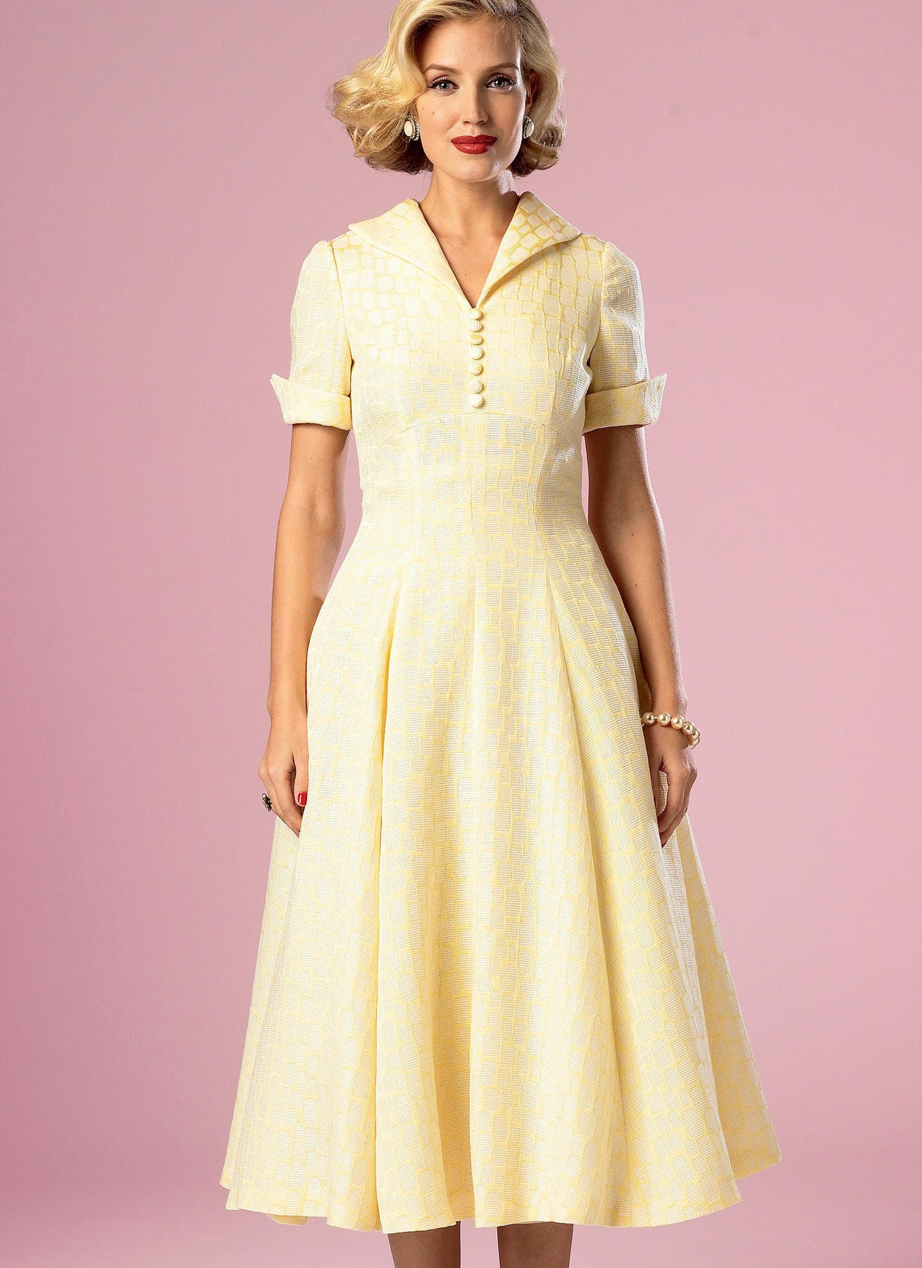 Butterick B6018 Misses Retro 1952 Flare Dress Sewing Pattern - Etsy