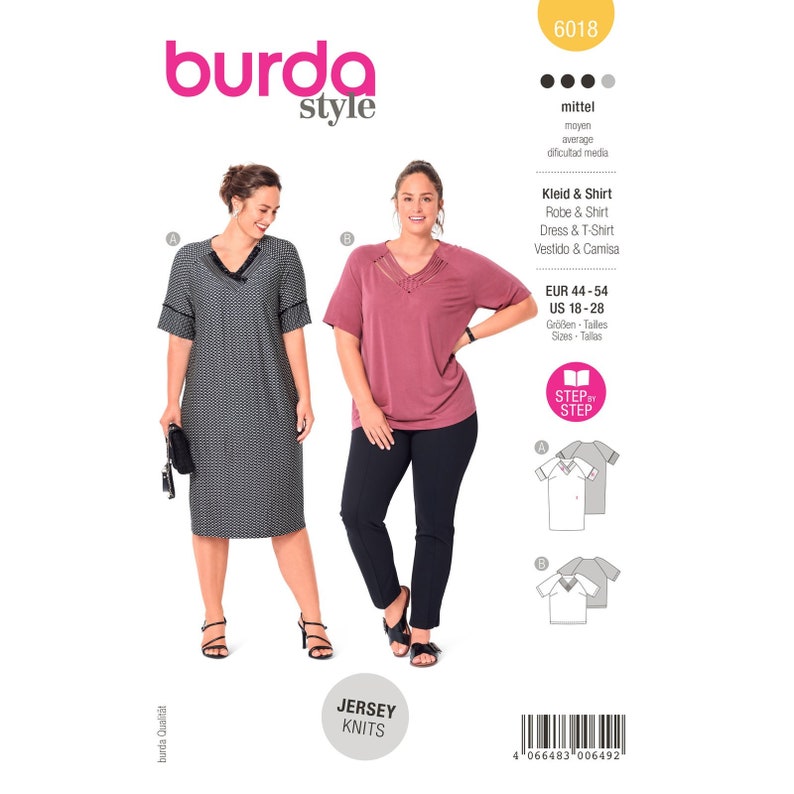 BURDA Style Plus Sized Choice of Fashion Sewing Patterns - Etsy