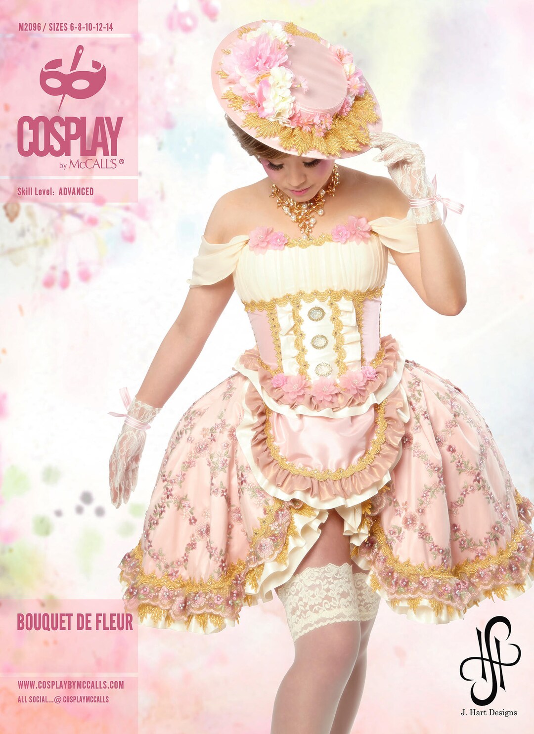 COSPLAY by Mccall's OOP M2096 BOUQUET De Fleur Corseted Top Skirt ...