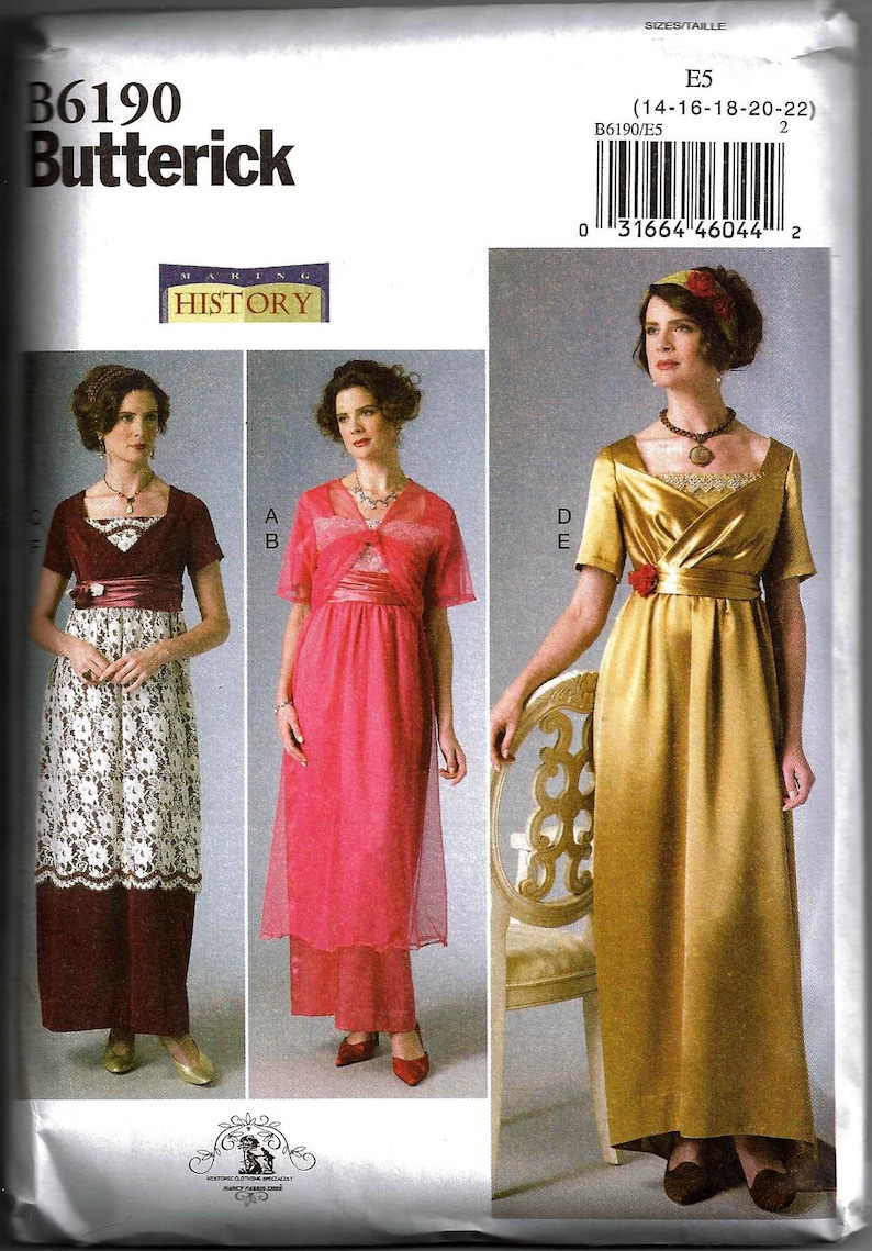 Butterick B6190 OOP Early 20th Century | Etsy